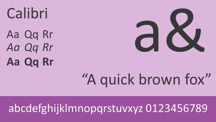 Latex Font Similar To Calibri